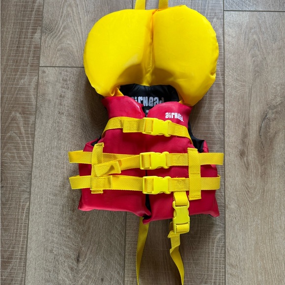 Accessories | Infant Airhead Yellow And Red Life Jacket | Poshmark